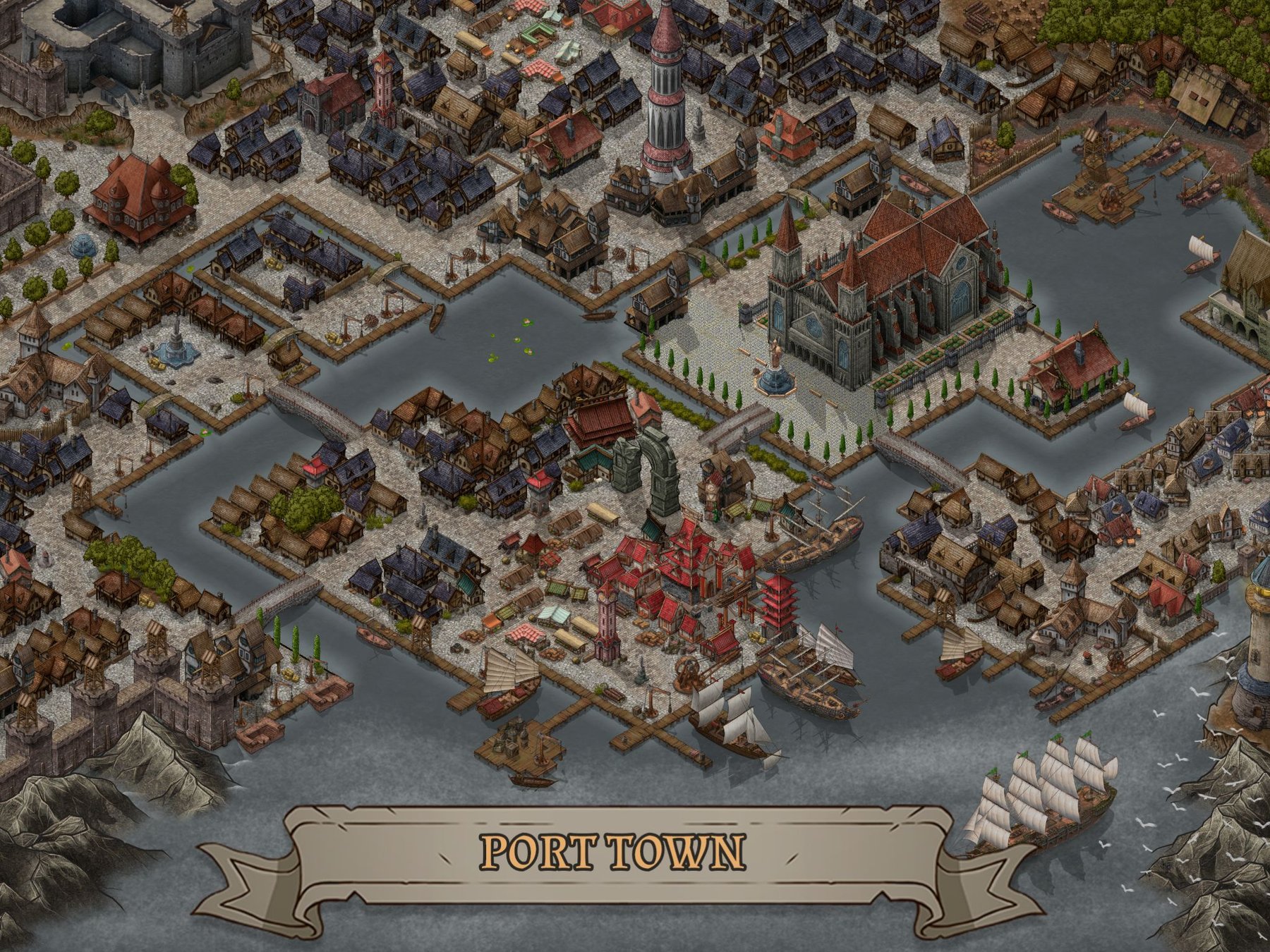 Port/Harbor town | Inkarnate - Create Fantasy Maps Online