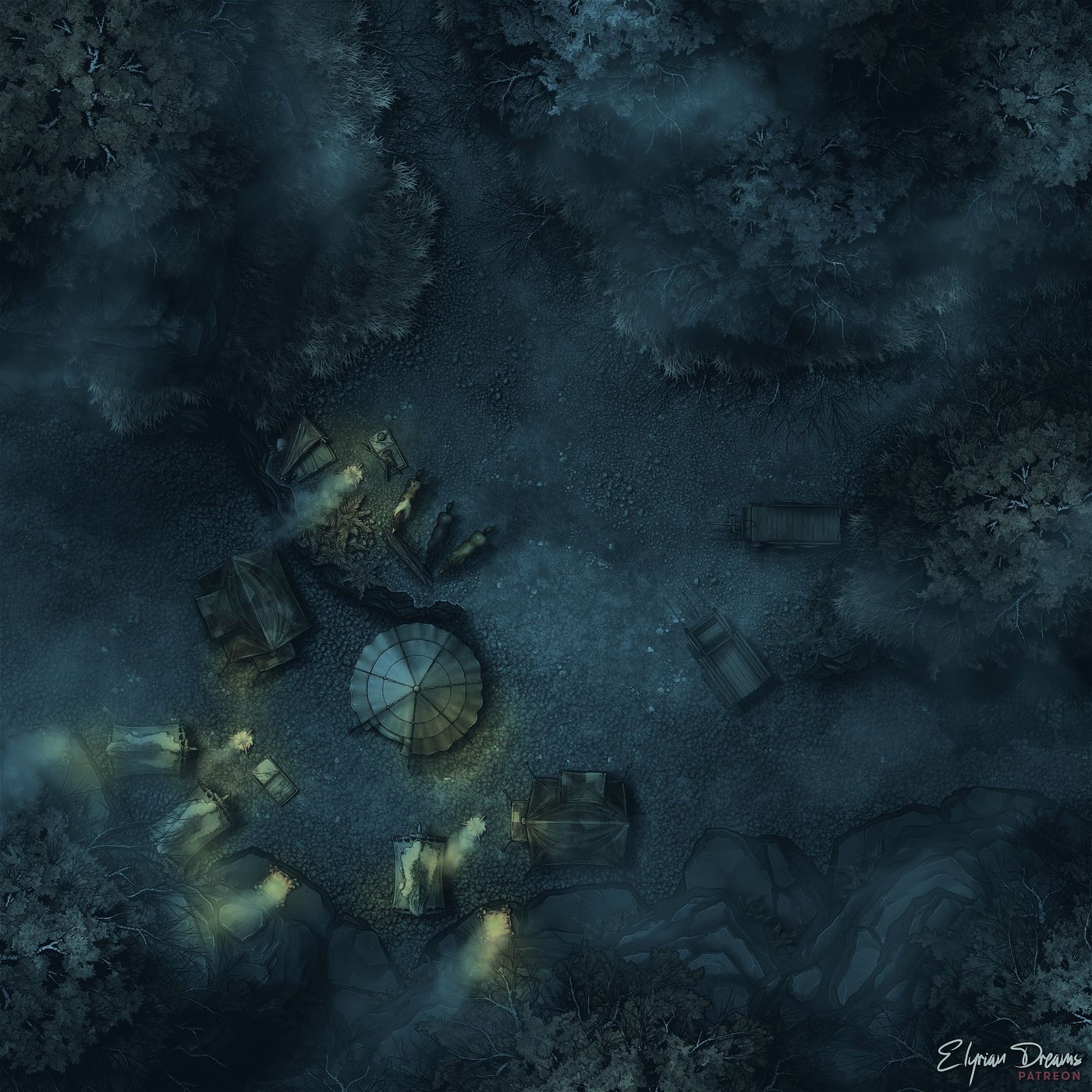 Shadowfell_Drybedcampsite_camp_night | Inkarnate - Create Fantasy Maps ...