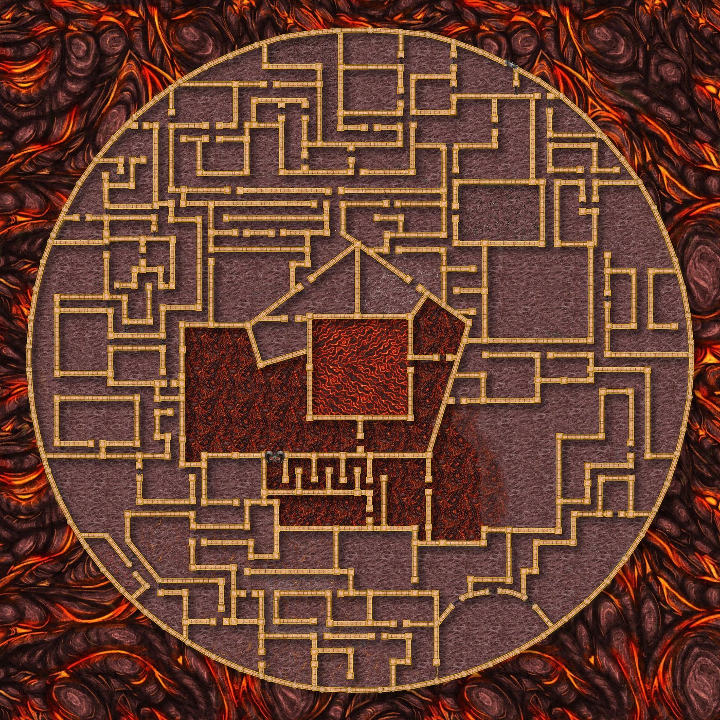 Infernal Vault - Stripped | Inkarnate - Create Fantasy Maps Online