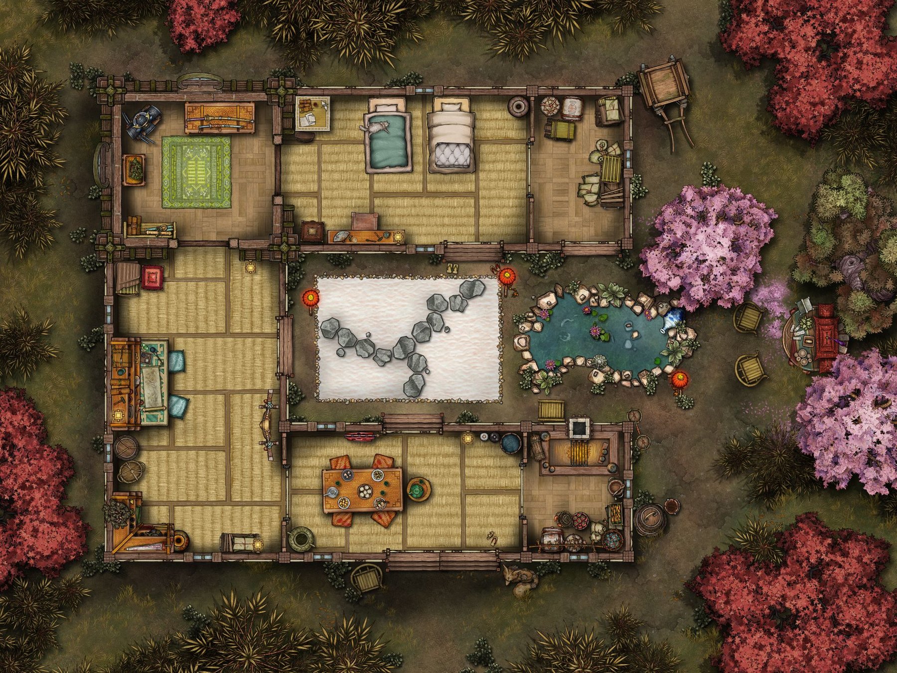 Jade warrior house | Inkarnate - Create Fantasy Maps Online