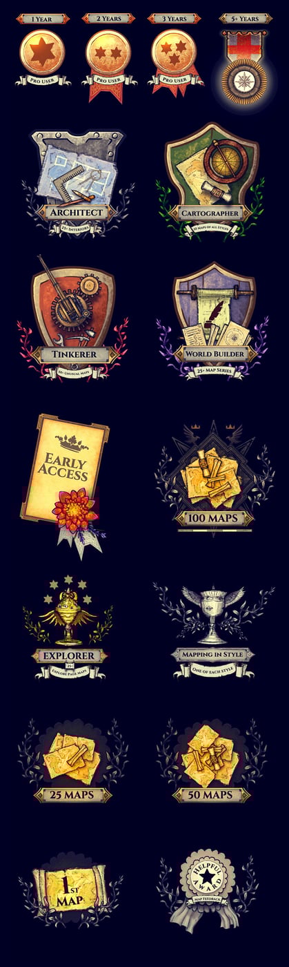 Ink Badges #2 | Inkarnate - Create Fantasy Maps Online