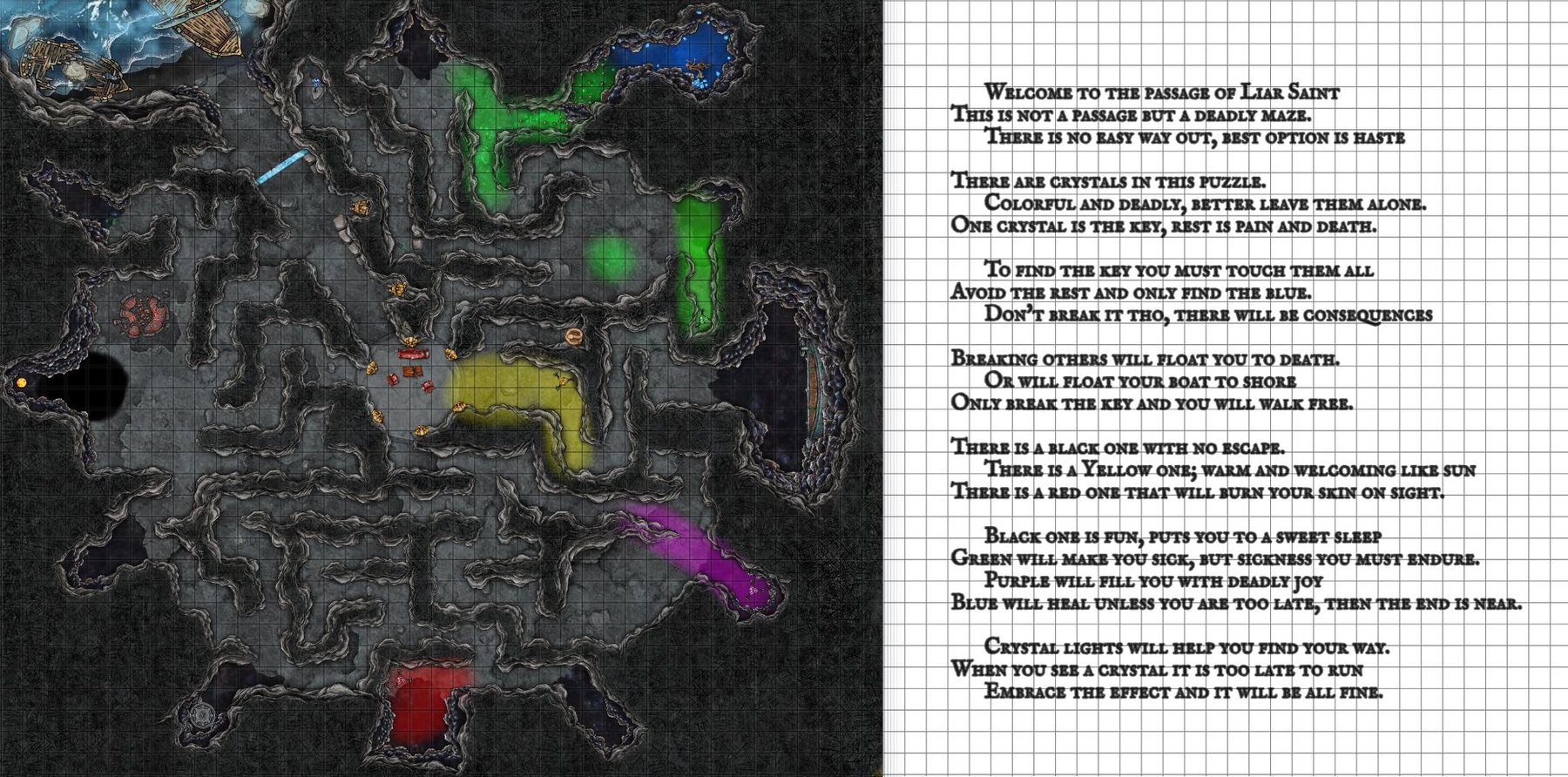 Liar Saint - Labyrinth Puzzle | Inkarnate - Create Fantasy Maps Online