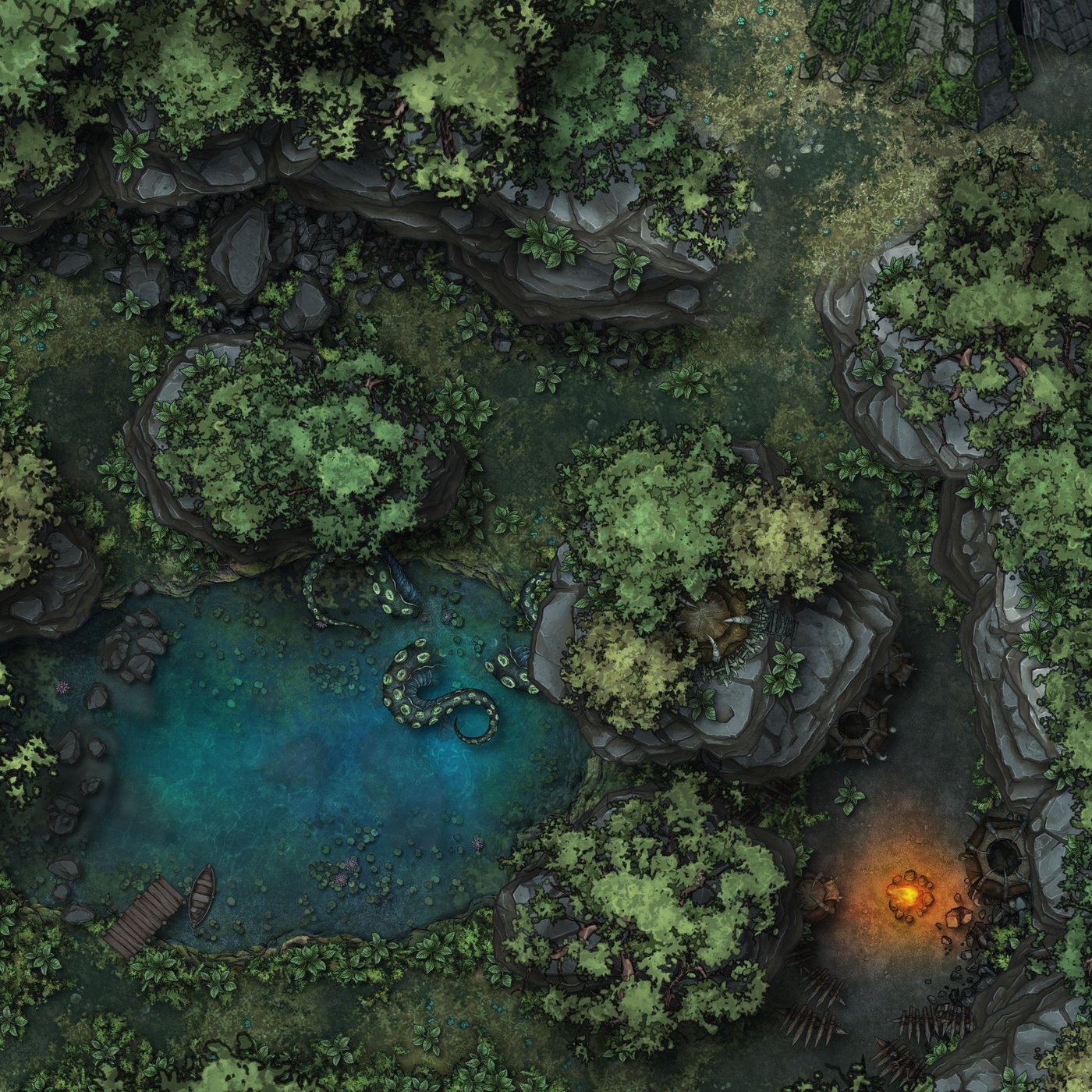 Three Paths to the Wizard's Tower | Inkarnate - Create Fantasy Maps Online