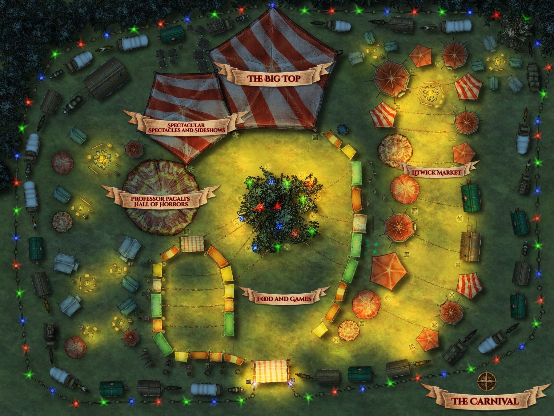 Ravenloft Carnival | Inkarnate - Create Fantasy Maps Online