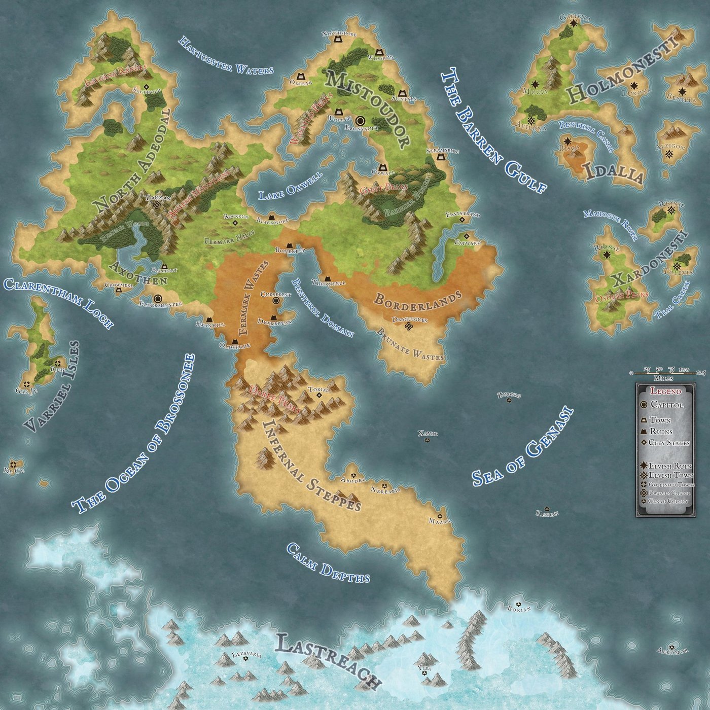 The Golden Realms | Inkarnate - Create Fantasy Maps Online