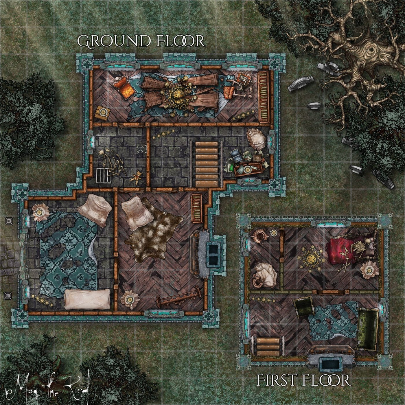 Haunted House (Day) | Inkarnate - Create Fantasy Maps Online