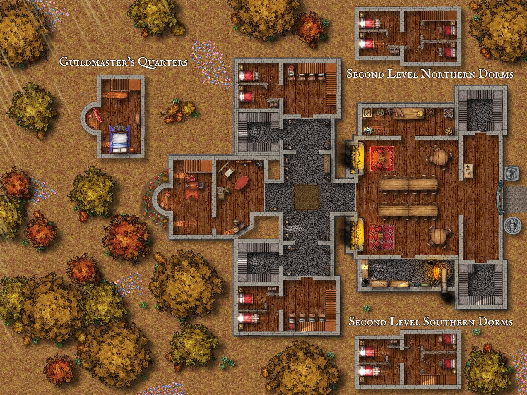 Iron Light Guild Hall V2 | Inkarnate - Create Fantasy Maps Online