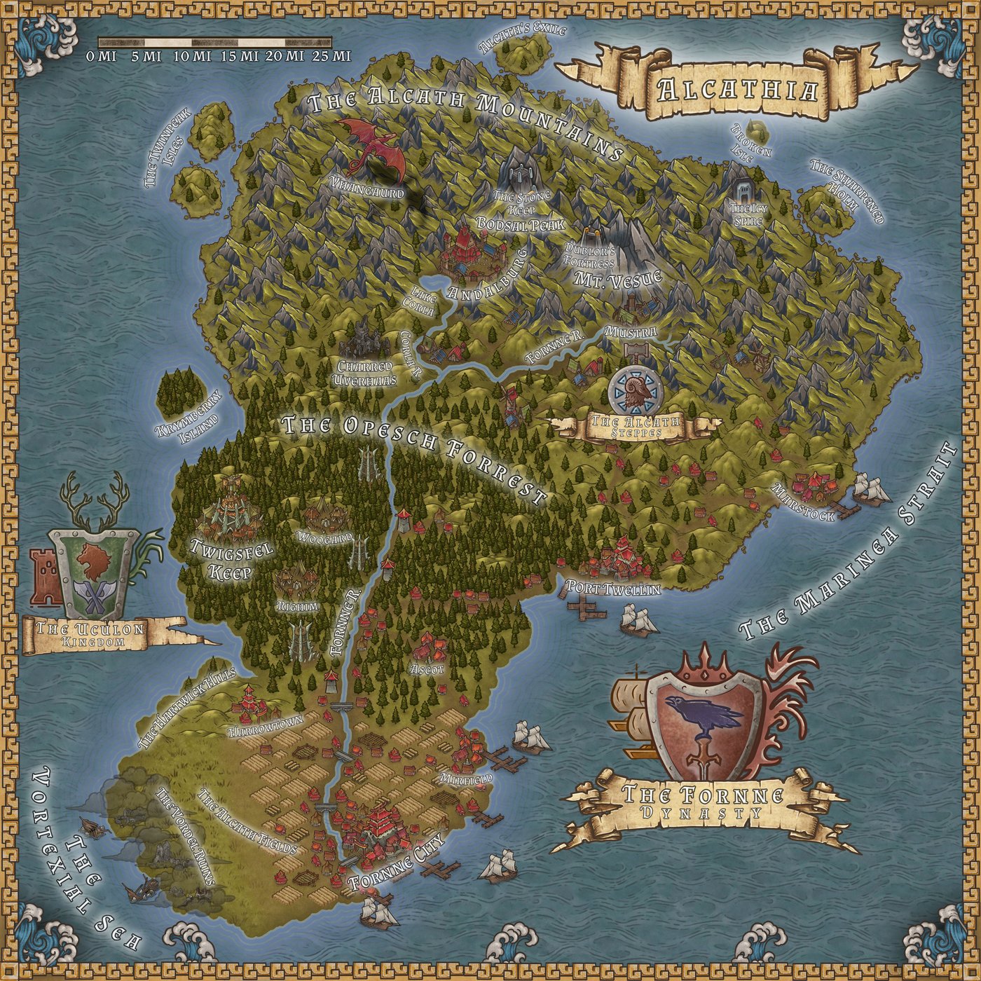 Alcathia | Inkarnate - Create Fantasy Maps Online