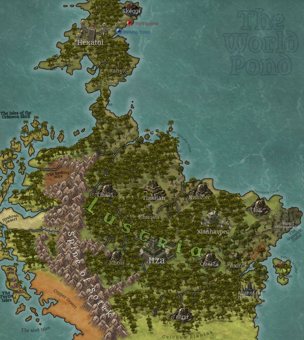 Lustria | Inkarnate - Create Fantasy Maps Online