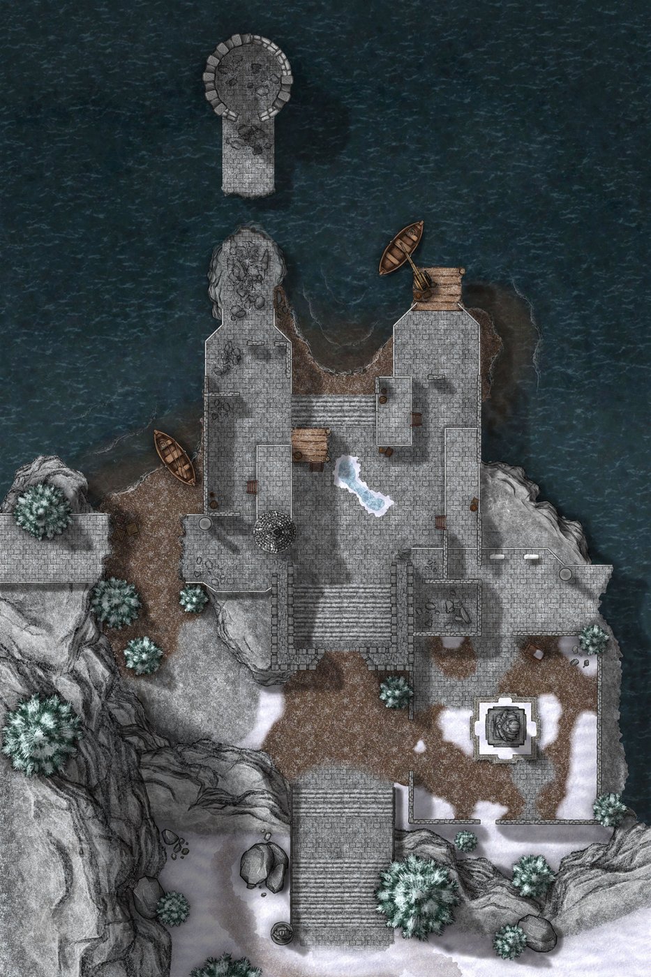 Coast Fort | Inkarnate - Create Fantasy Maps Online