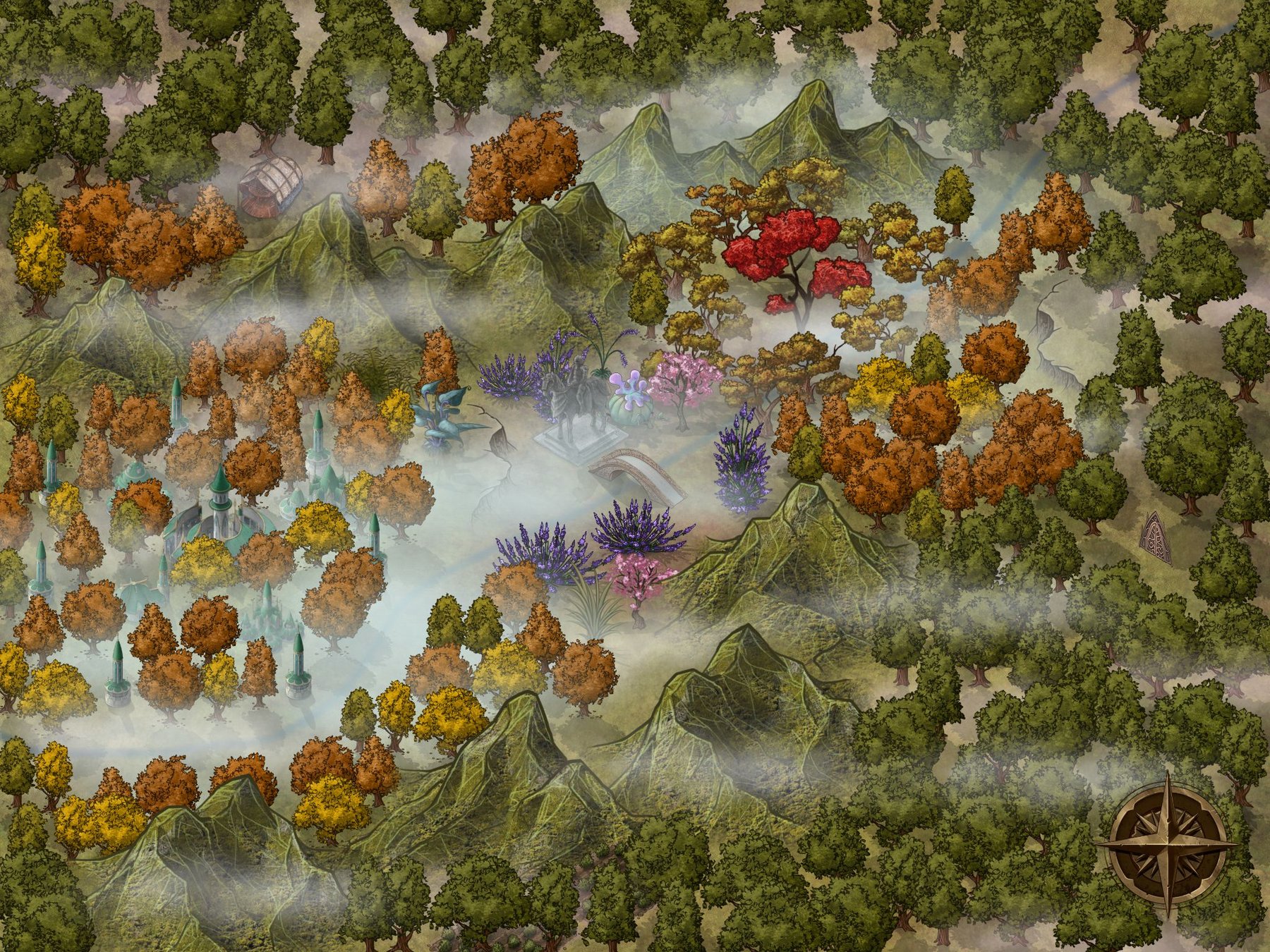 Feywild - Unmarked | Inkarnate - Create Fantasy Maps Online