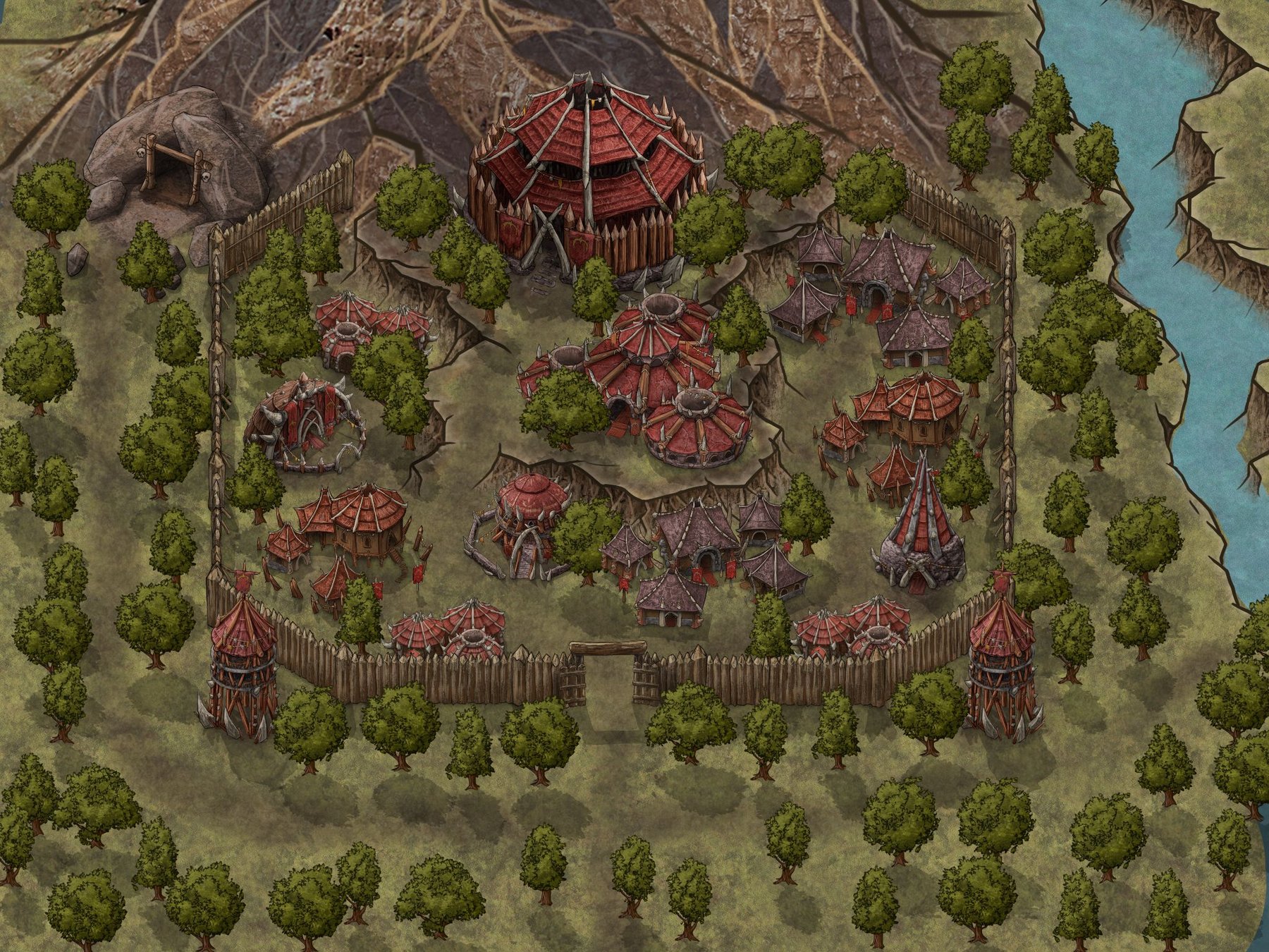 Orc village | Inkarnate - Create Fantasy Maps Online