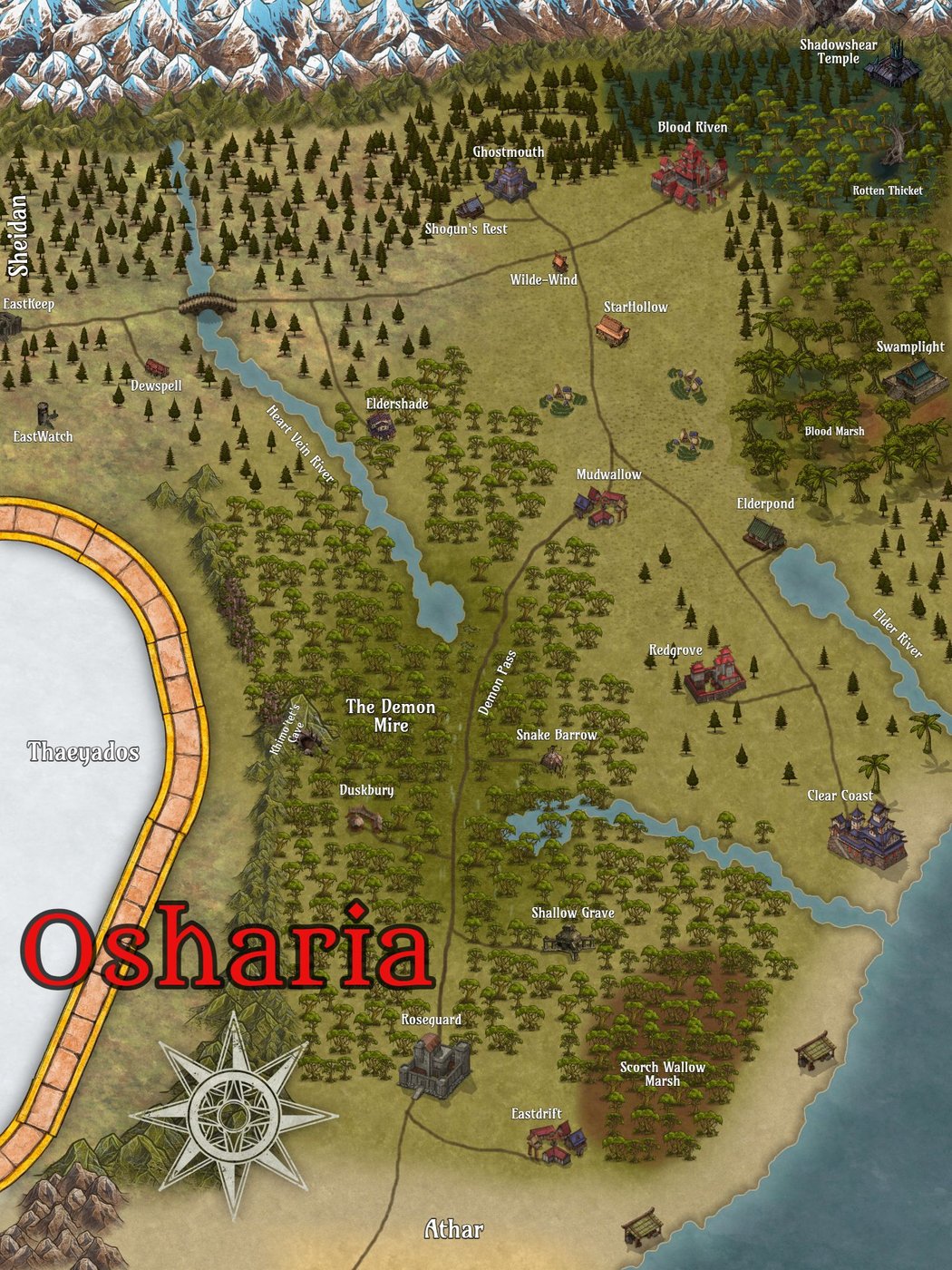 Osharia | Inkarnate - Create Fantasy Maps Online