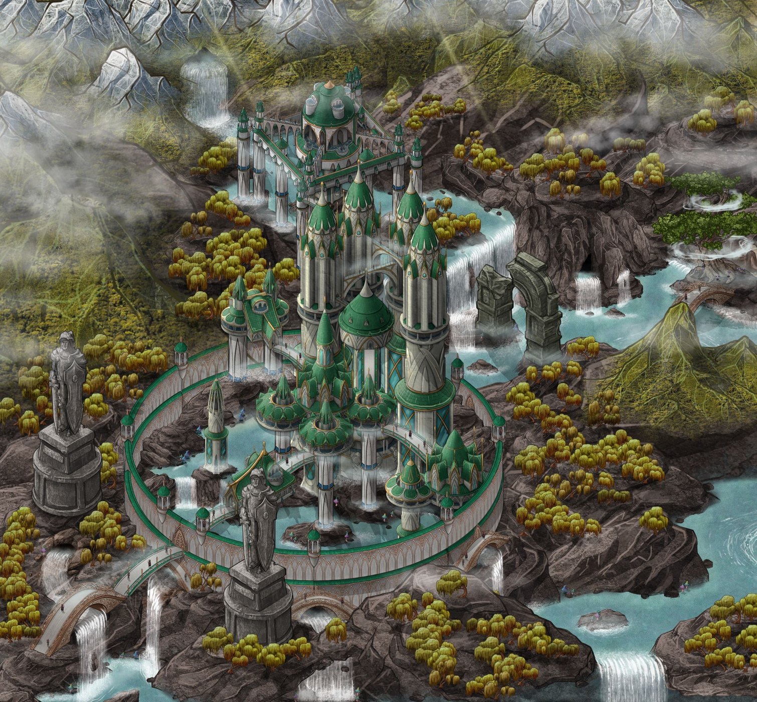 Falling Water | Inkarnate - Create Fantasy Maps Online