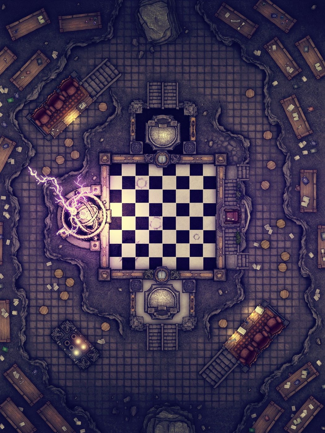 The Wizard's Chessboard Encounter | Inkarnate - Create Fantasy Maps Online