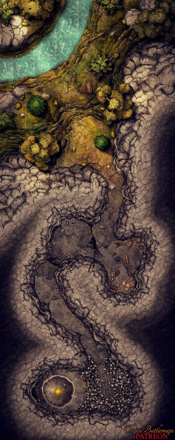 Vaultbreakers’ Escape Route 20x50 battle map | Inkarnate - Create ...