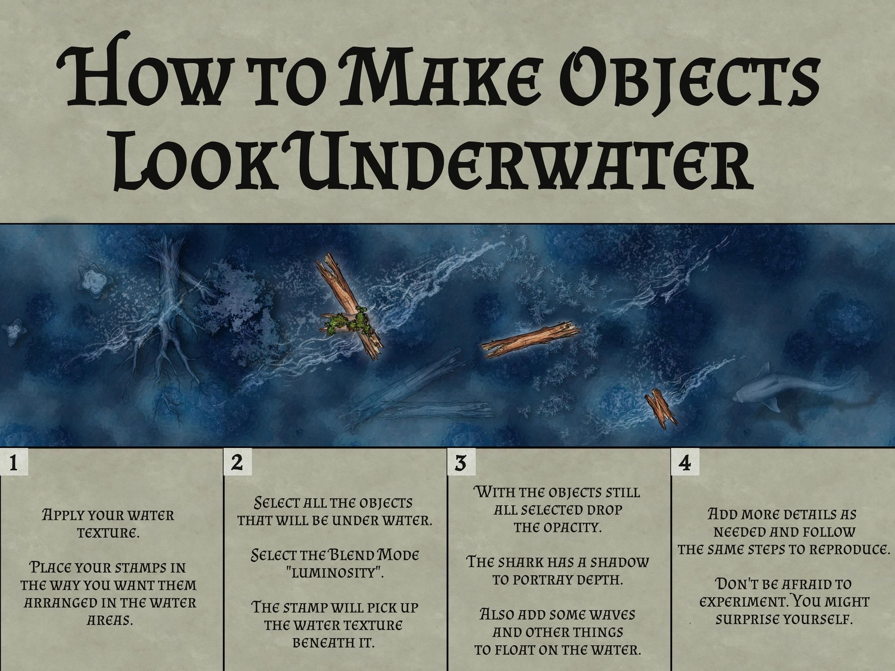 Guide How To Make Objects Look Underwater Inkarnate Create Fantasy 