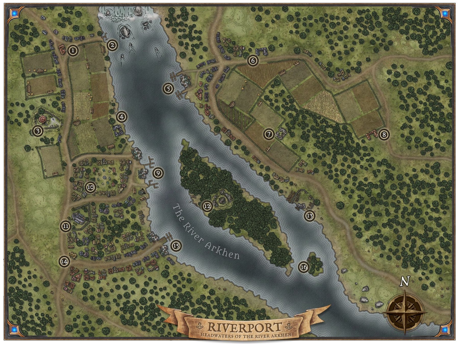 Riverport | Inkarnate - Create Fantasy Maps Online