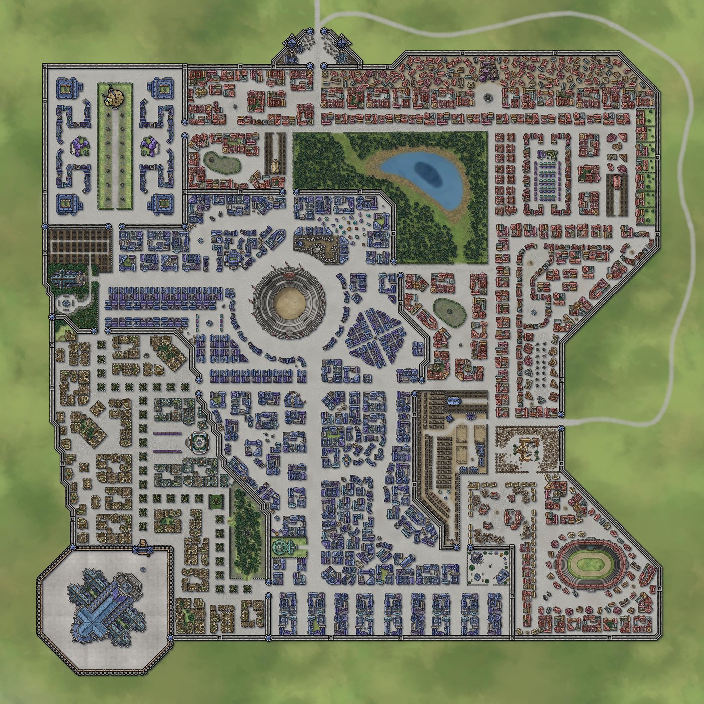 The great capital city of Abalon | Inkarnate - Create Fantasy Maps Online