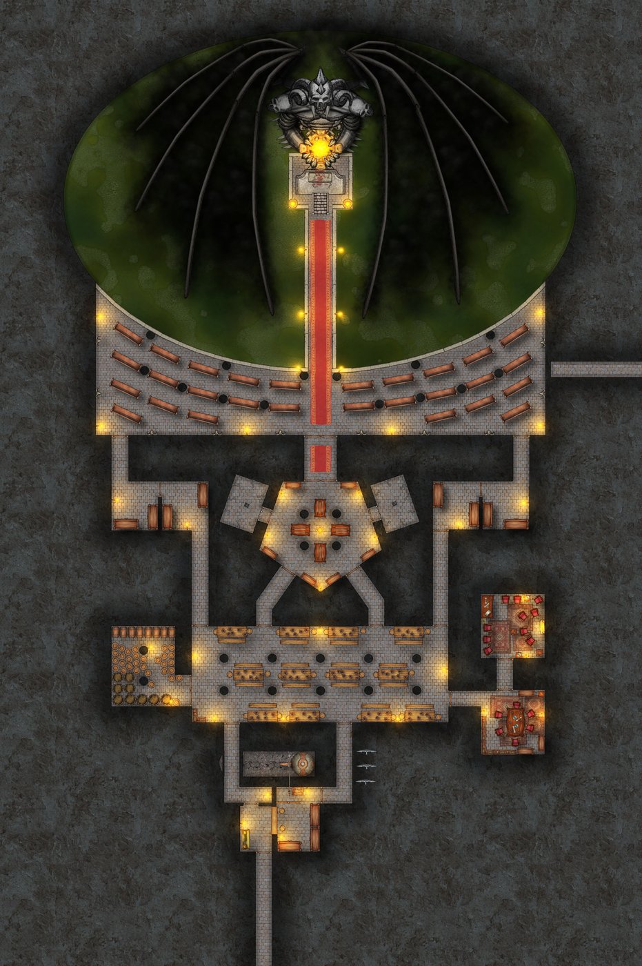 Evil Altar Unshaded | Inkarnate - Create Fantasy Maps Online