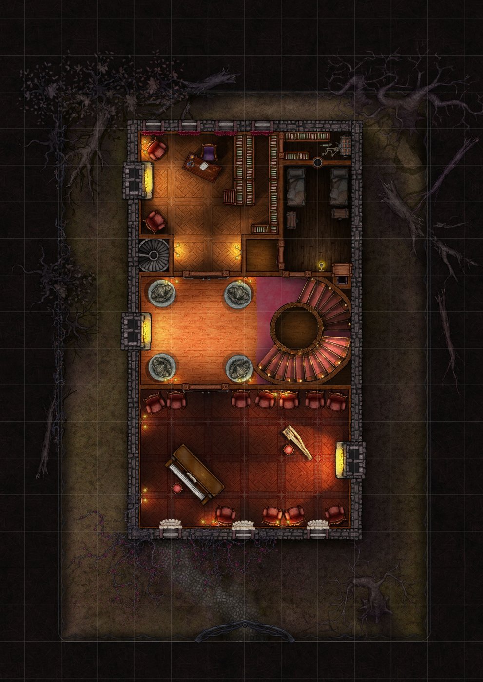 Death House Second floor (CoS version) | Inkarnate - Create Fantasy ...