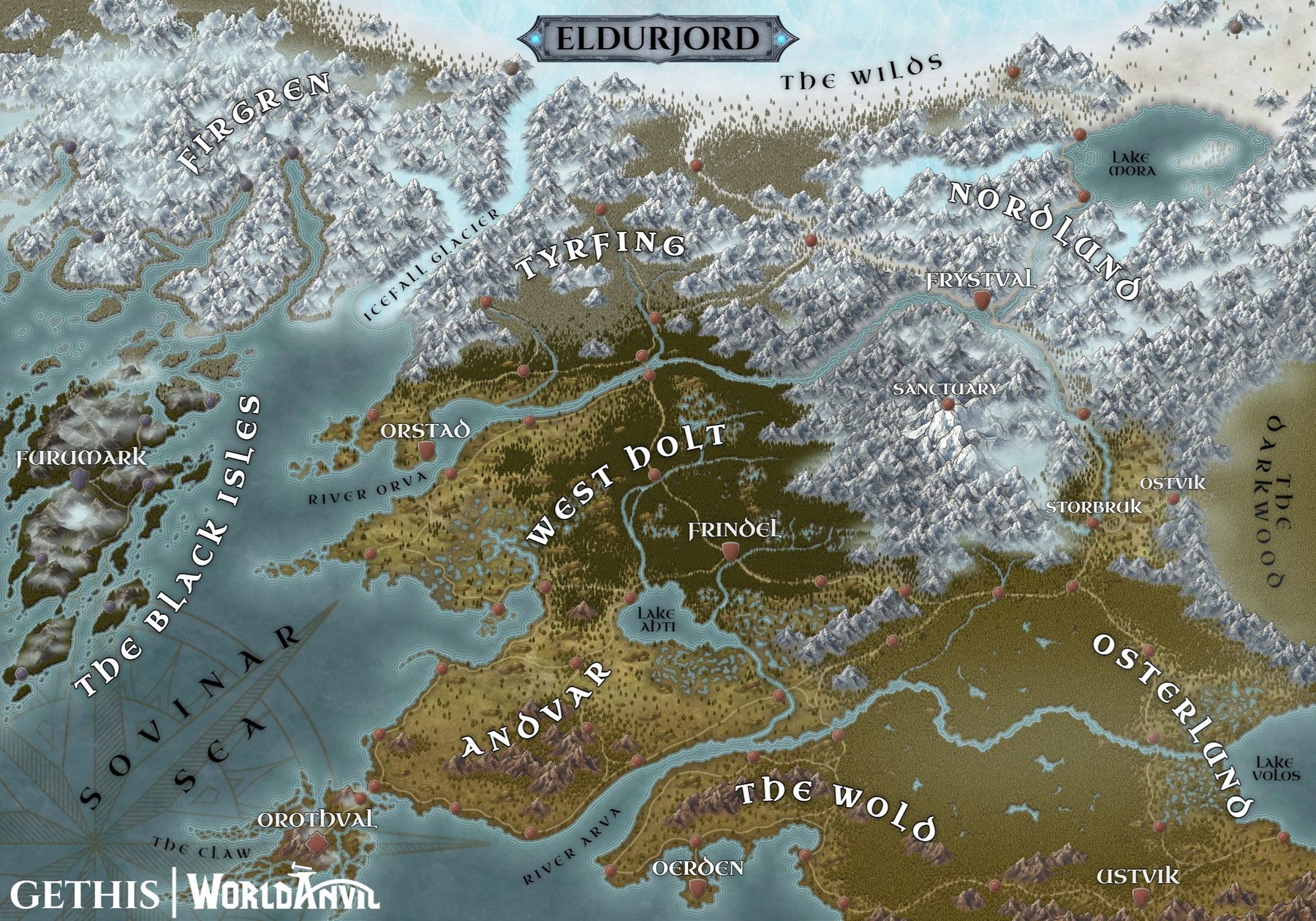 Eldurjord | Inkarnate - Create Fantasy Maps Online