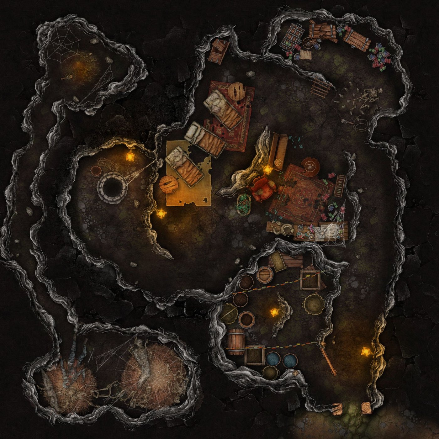 Egehone Caverns | Inkarnate - Create Fantasy Maps Online