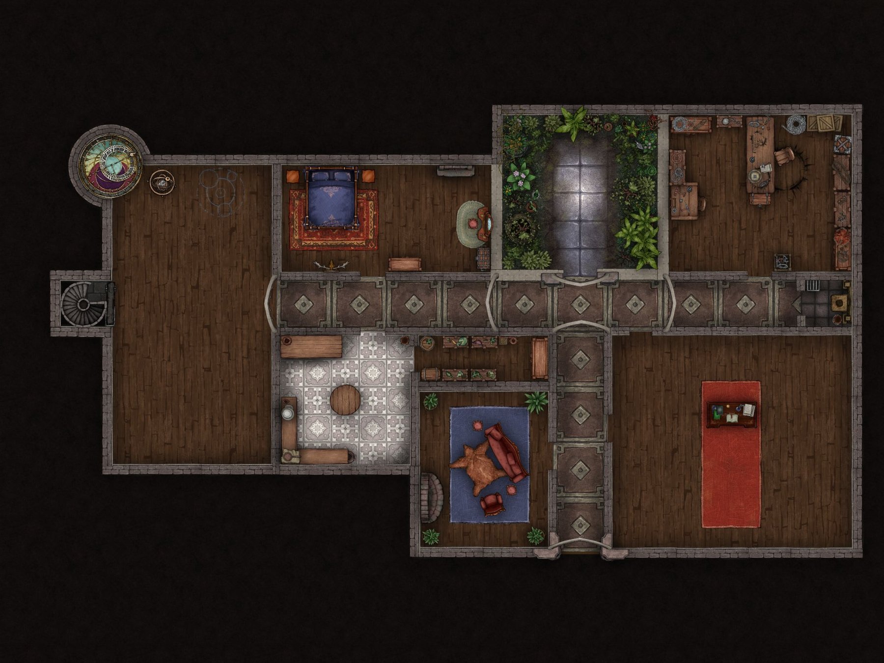 Ivy Mansion Map | Inkarnate - Create Fantasy Maps Online