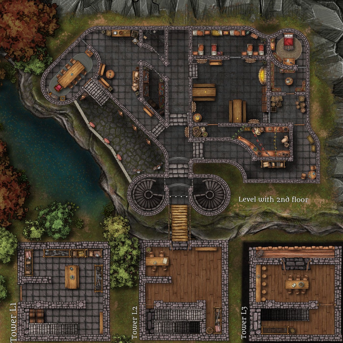 Kragneed Keep | Inkarnate - Create Fantasy Maps Online