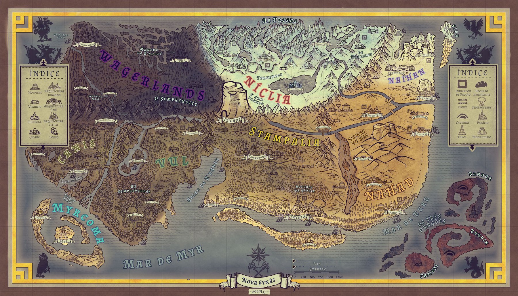 Map of Syn: The Shattered land of Sound | Inkarnate - Create Fantasy ...
