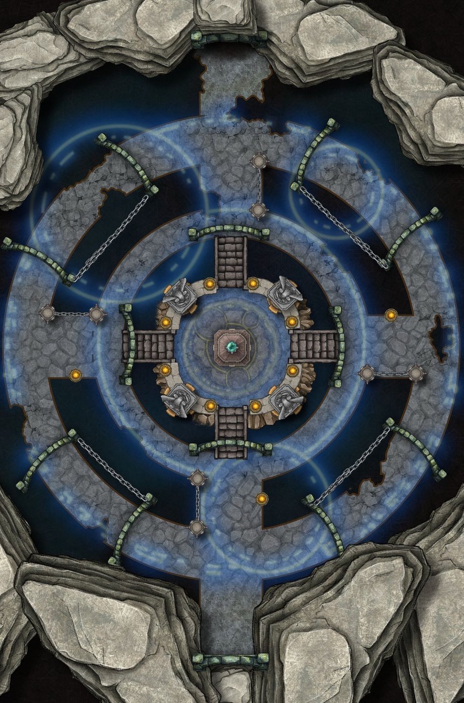 Chamber of Chrono Elemental | Inkarnate - Create Fantasy Maps Online