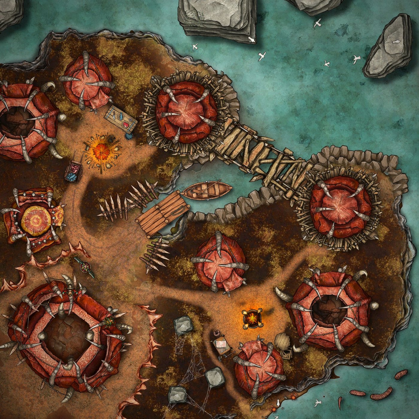 Orc Town | Inkarnate - Create Fantasy Maps Online