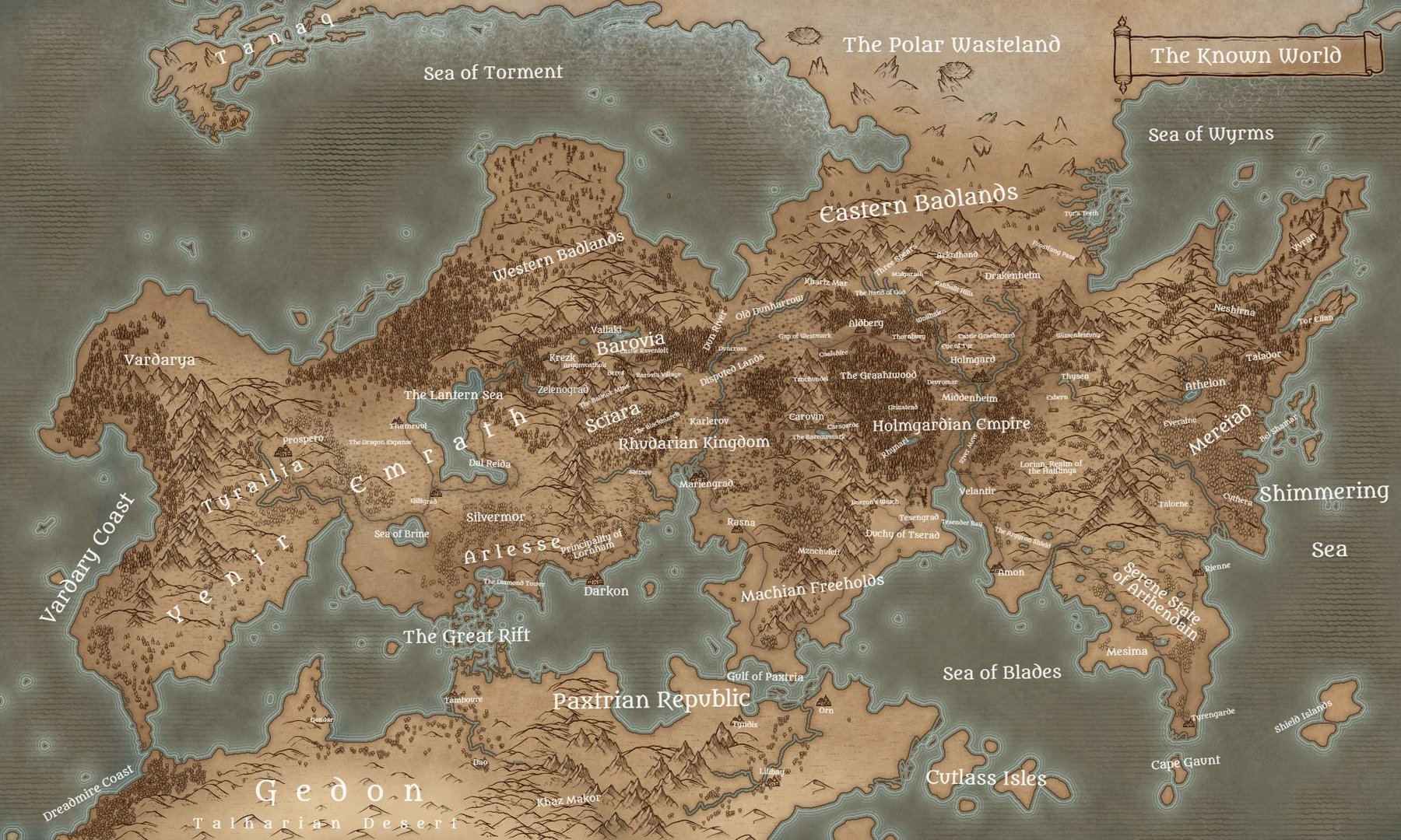 Erden V2 | Inkarnate - Create Fantasy Maps Online