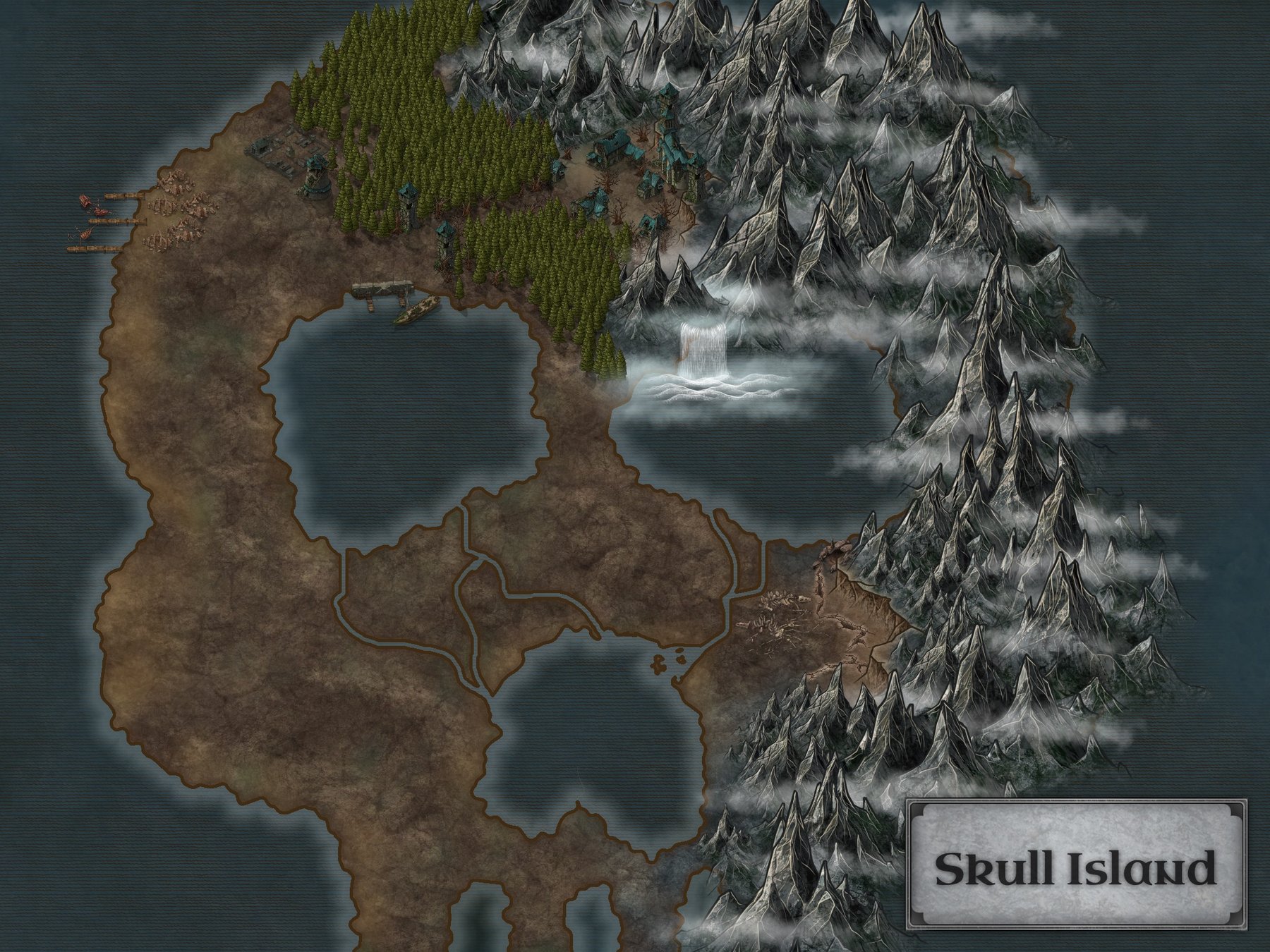 Skull Island | Inkarnate - Create Fantasy Maps Online