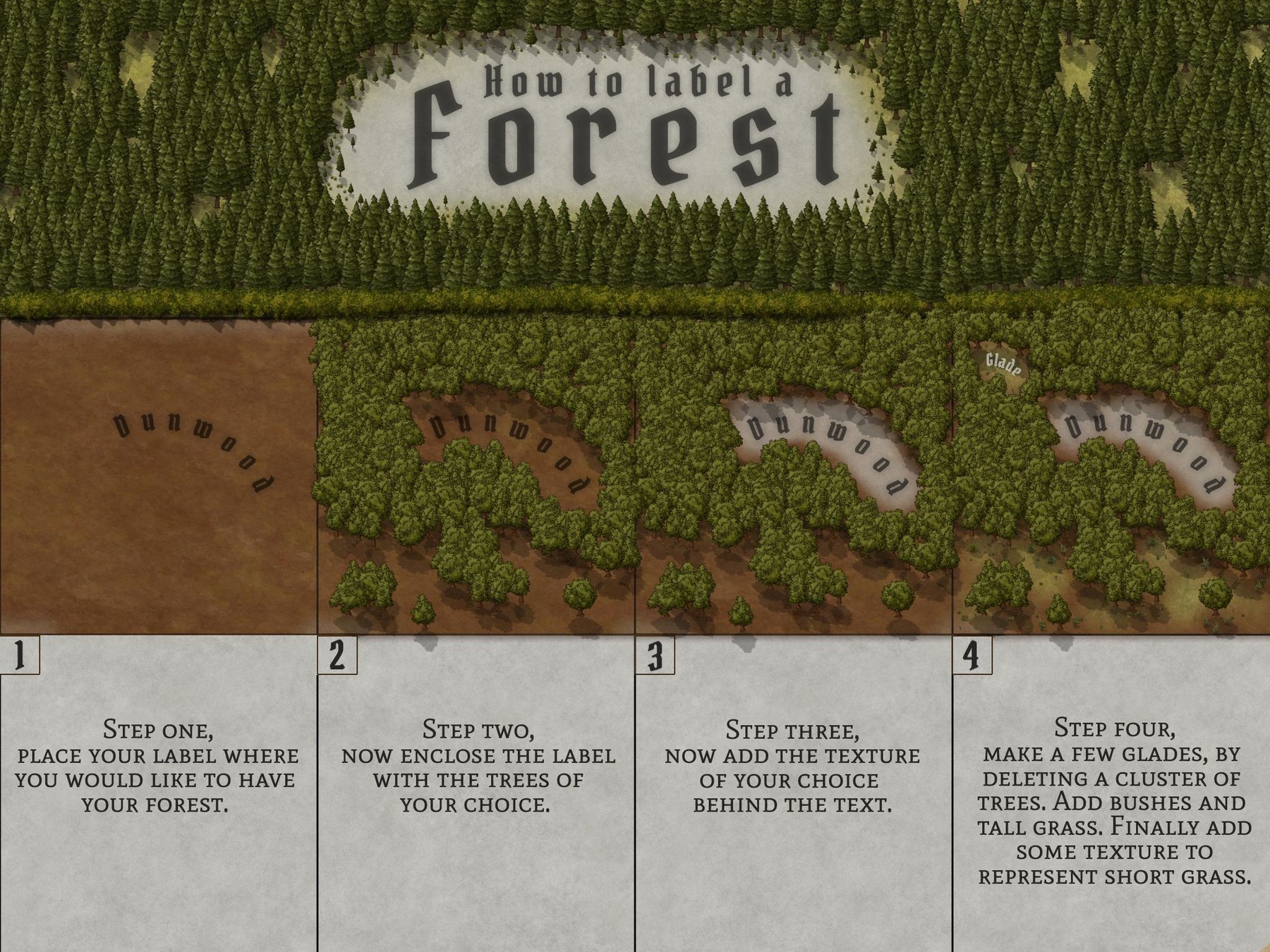 Guide: How to Label Forests | Inkarnate - Create Fantasy Maps Online