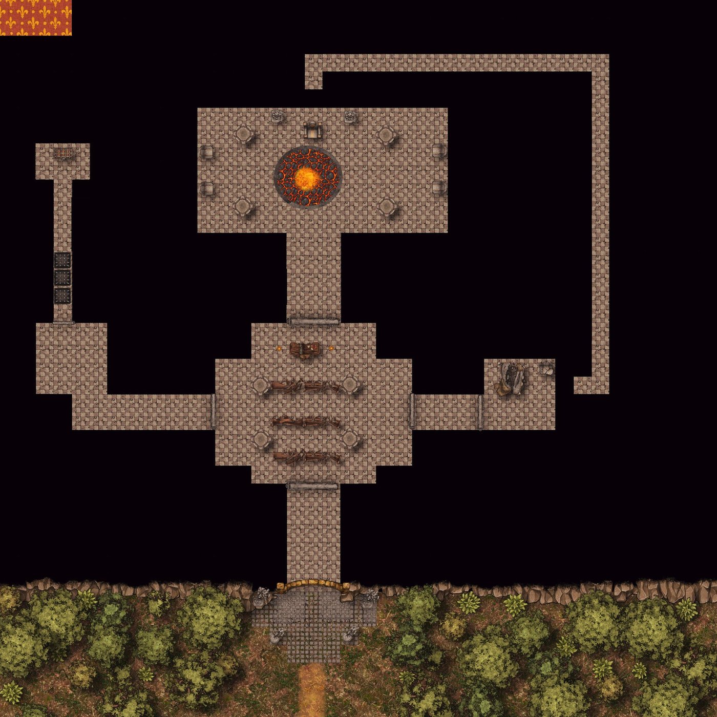 OneShot 13/06/2021 - Fiendish Temple | Inkarnate - Create Fantasy Maps ...