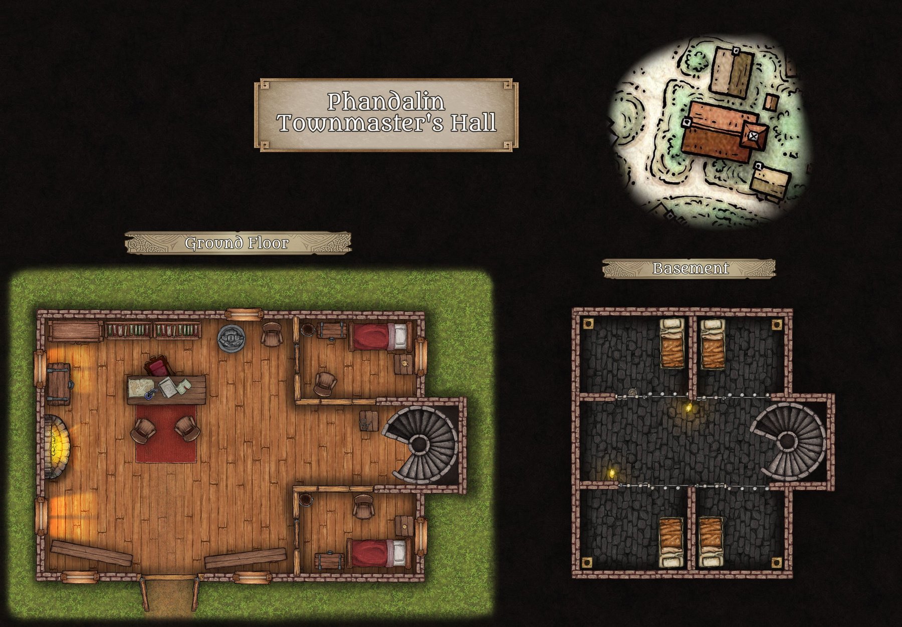 Phandalin Townmaster's Hall | Inkarnate - Create Fantasy Maps Online
