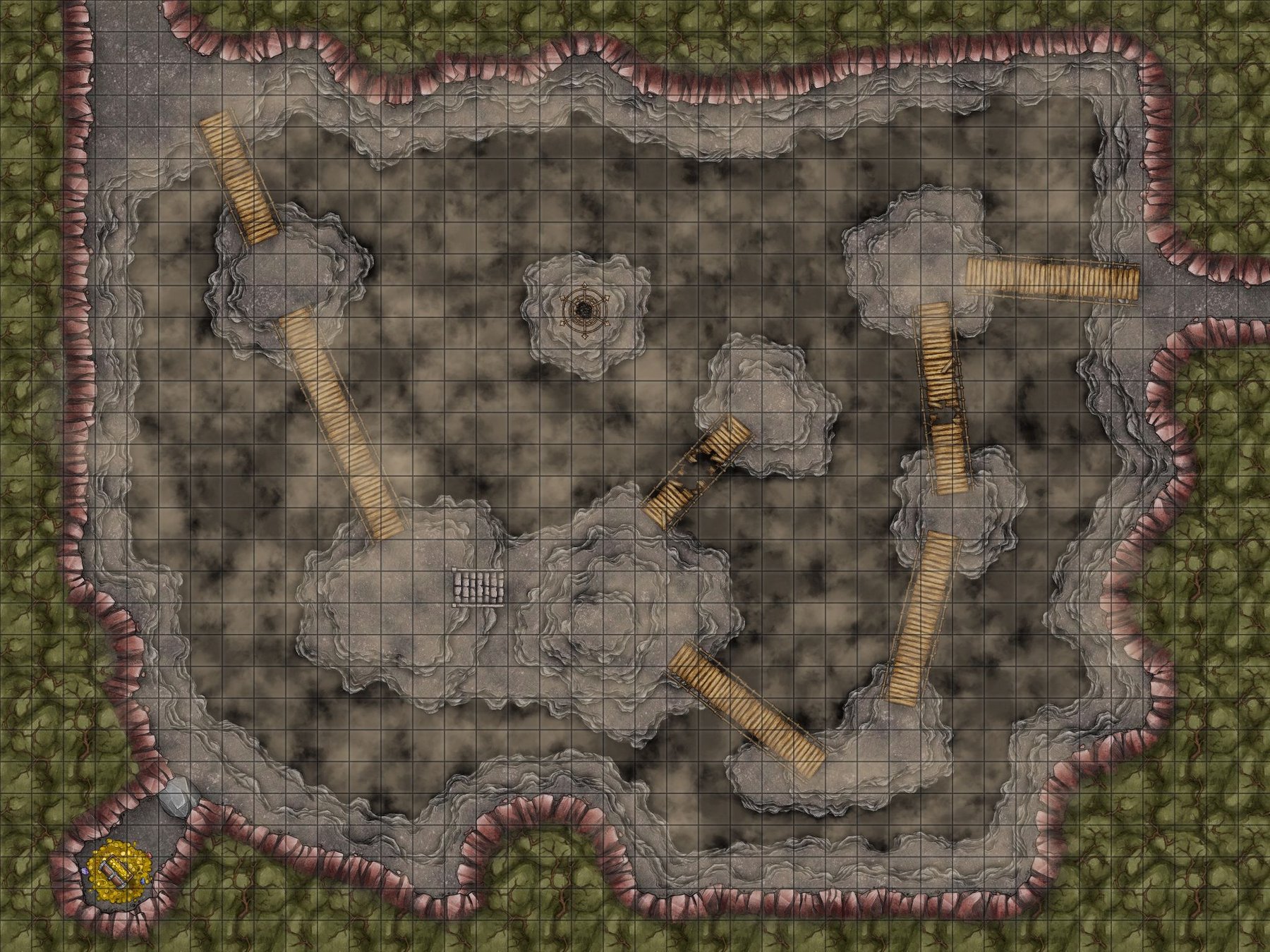 Vaxuus's Vampire Lair (lvl-7) | Inkarnate - Create Fantasy Maps Online