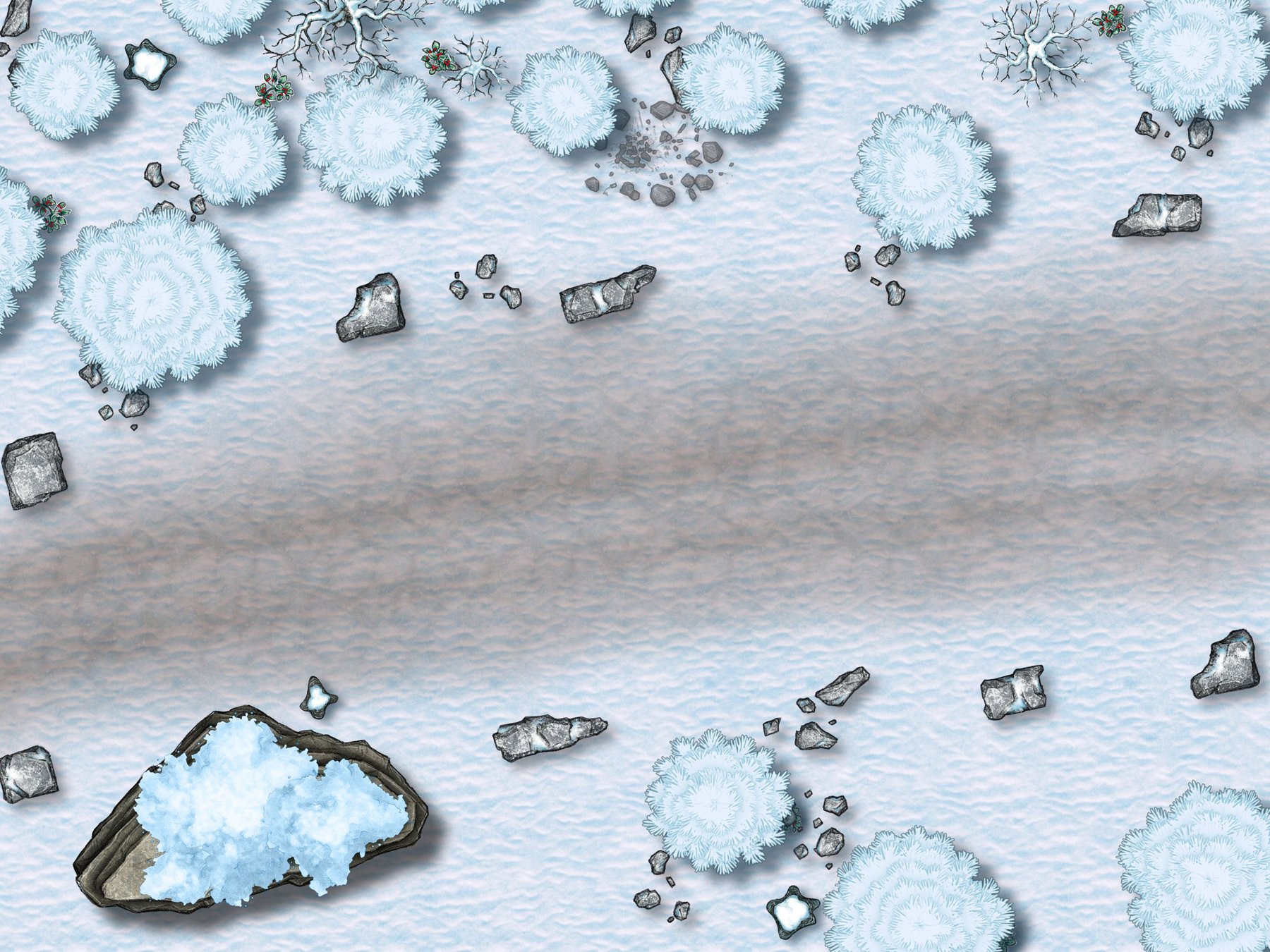 Snowy Road | Inkarnate - Create Fantasy Maps Online