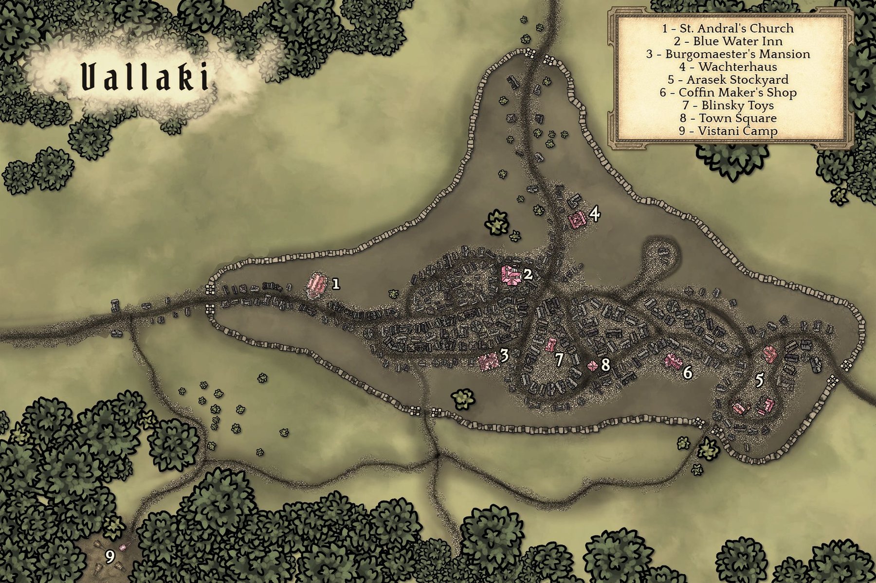 Vallaki | Inkarnate - Create Fantasy Maps Online