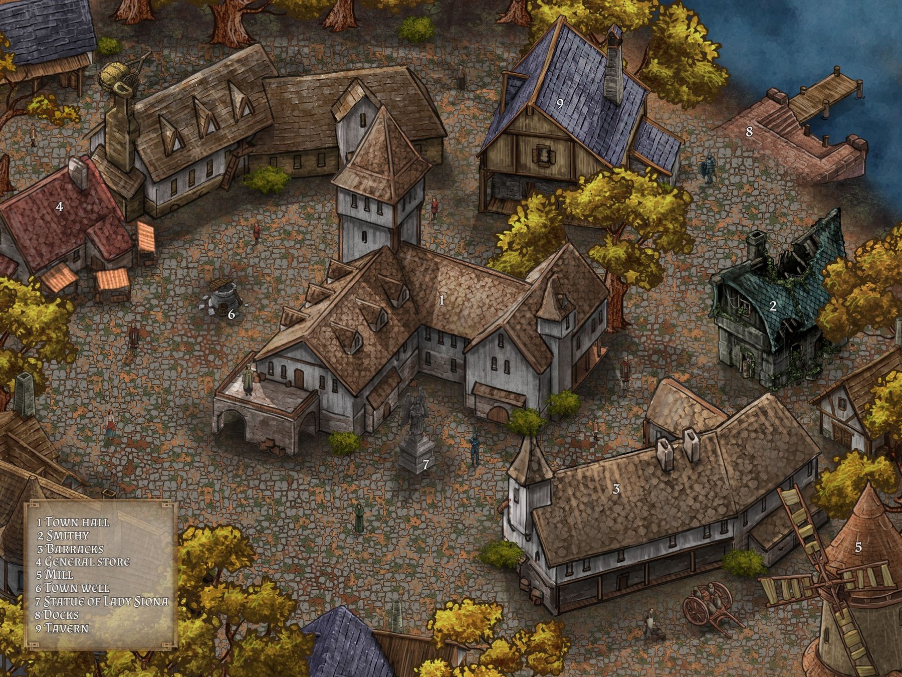 Random village | Inkarnate - Create Fantasy Maps Online