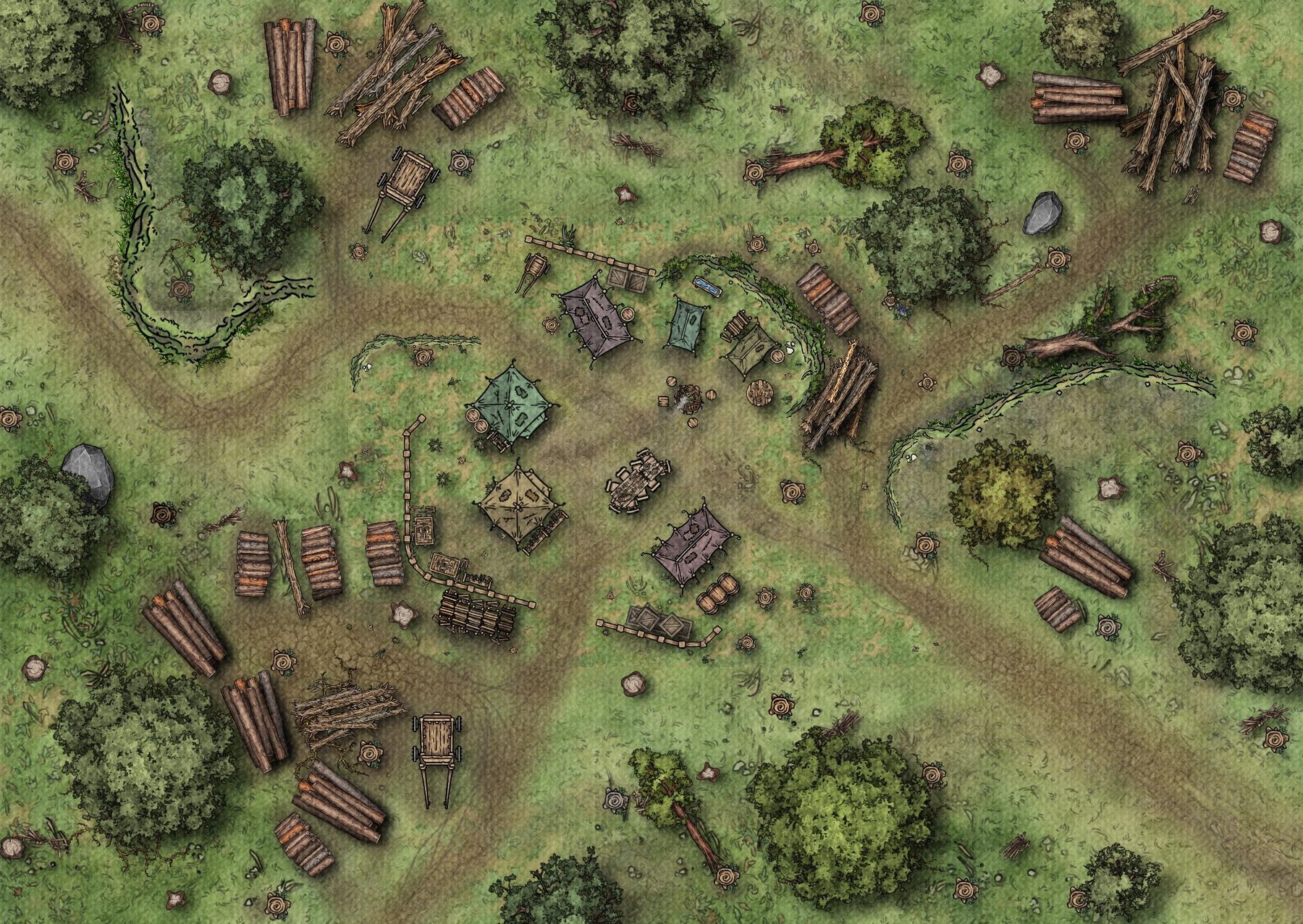 Lumber camp | Inkarnate - Create Fantasy Maps Online