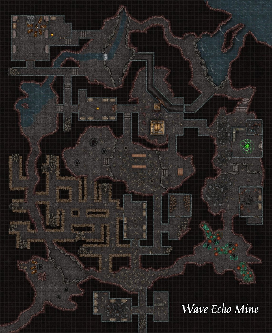 Wave Echo Mine (Lost Mines) | Inkarnate - Create Fantasy Maps Online