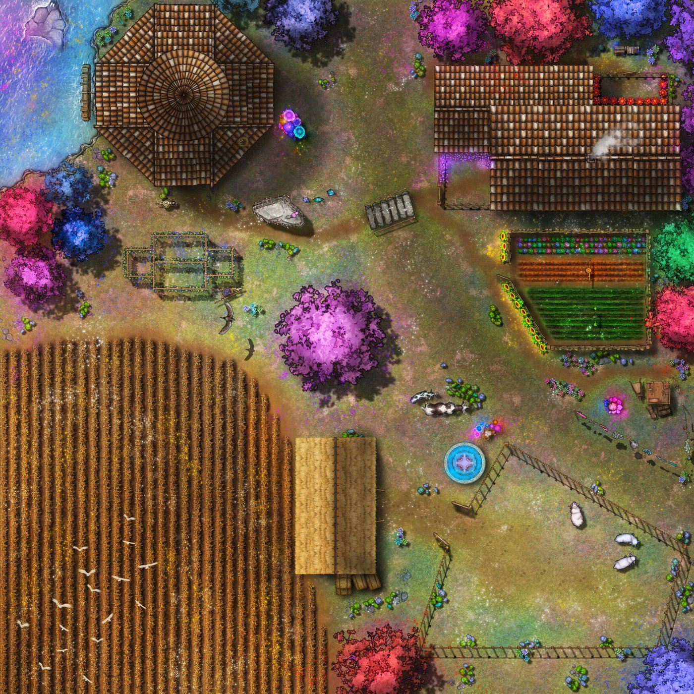 Feywild Farm - Inkarnate Contest | Inkarnate - Create Fantasy Maps Online