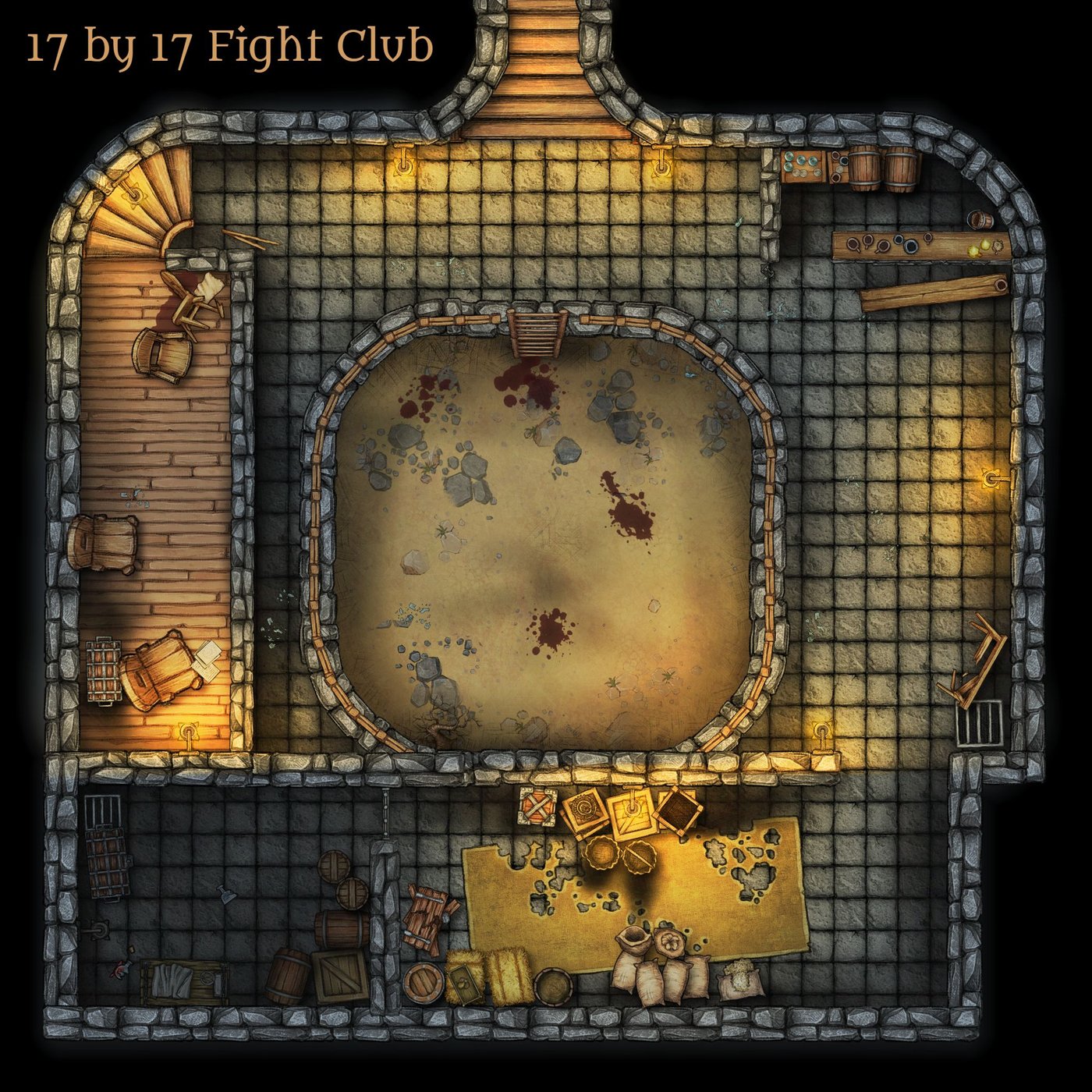 Underground Fighting Pit | Inkarnate - Create Fantasy Maps Online