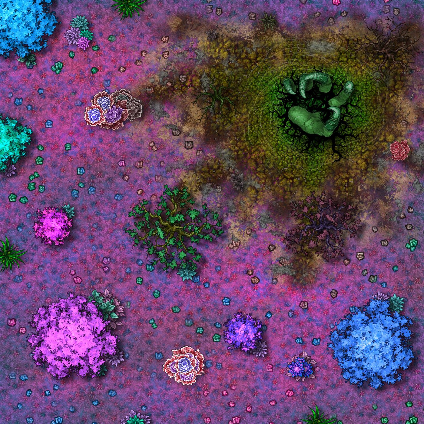 Corrupted Dreamscape (Editable) | Inkarnate - Create Fantasy Maps Online