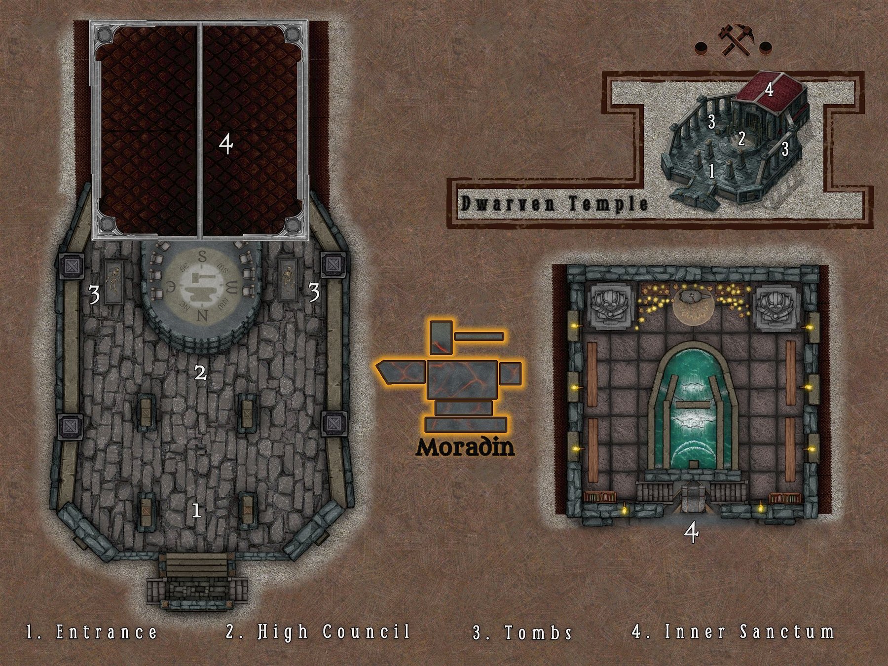 Temple Of Moradin | Inkarnate - Create Fantasy Maps Online