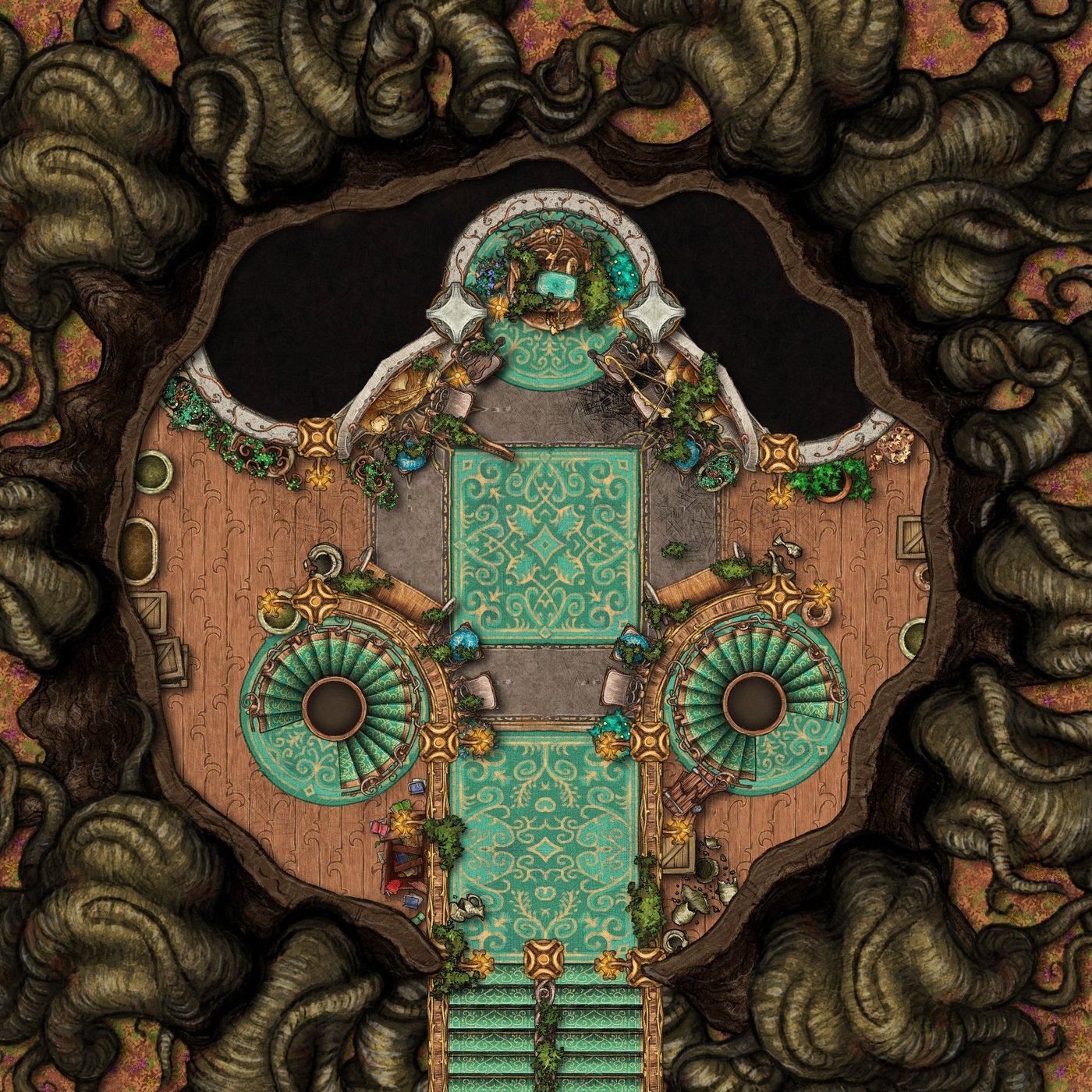 Ruins / Elven Tree #2 / Throne room | Inkarnate - Create Fantasy Maps ...