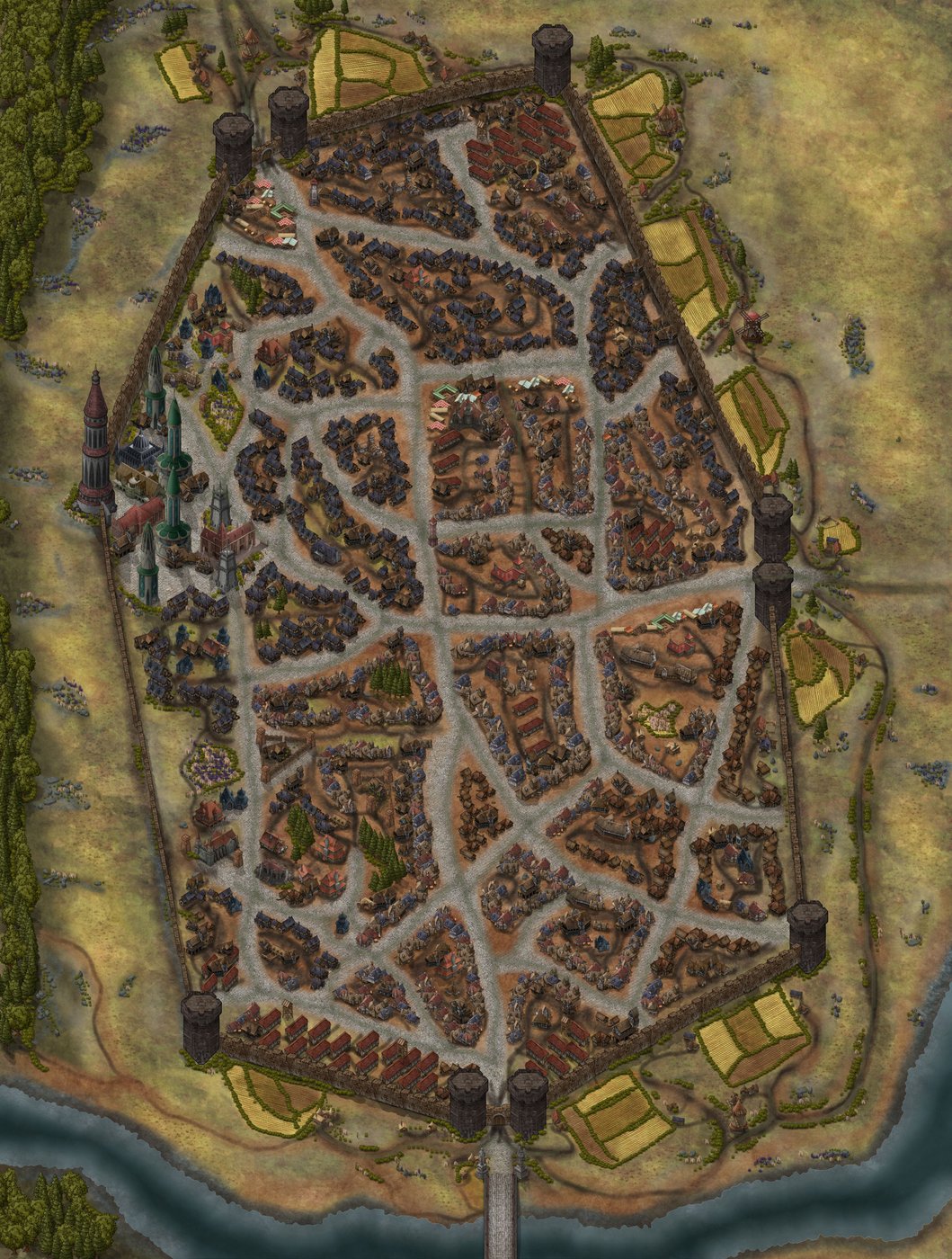 Arabel, Cormyr Region, Faerun | Inkarnate - Create Fantasy Maps Online