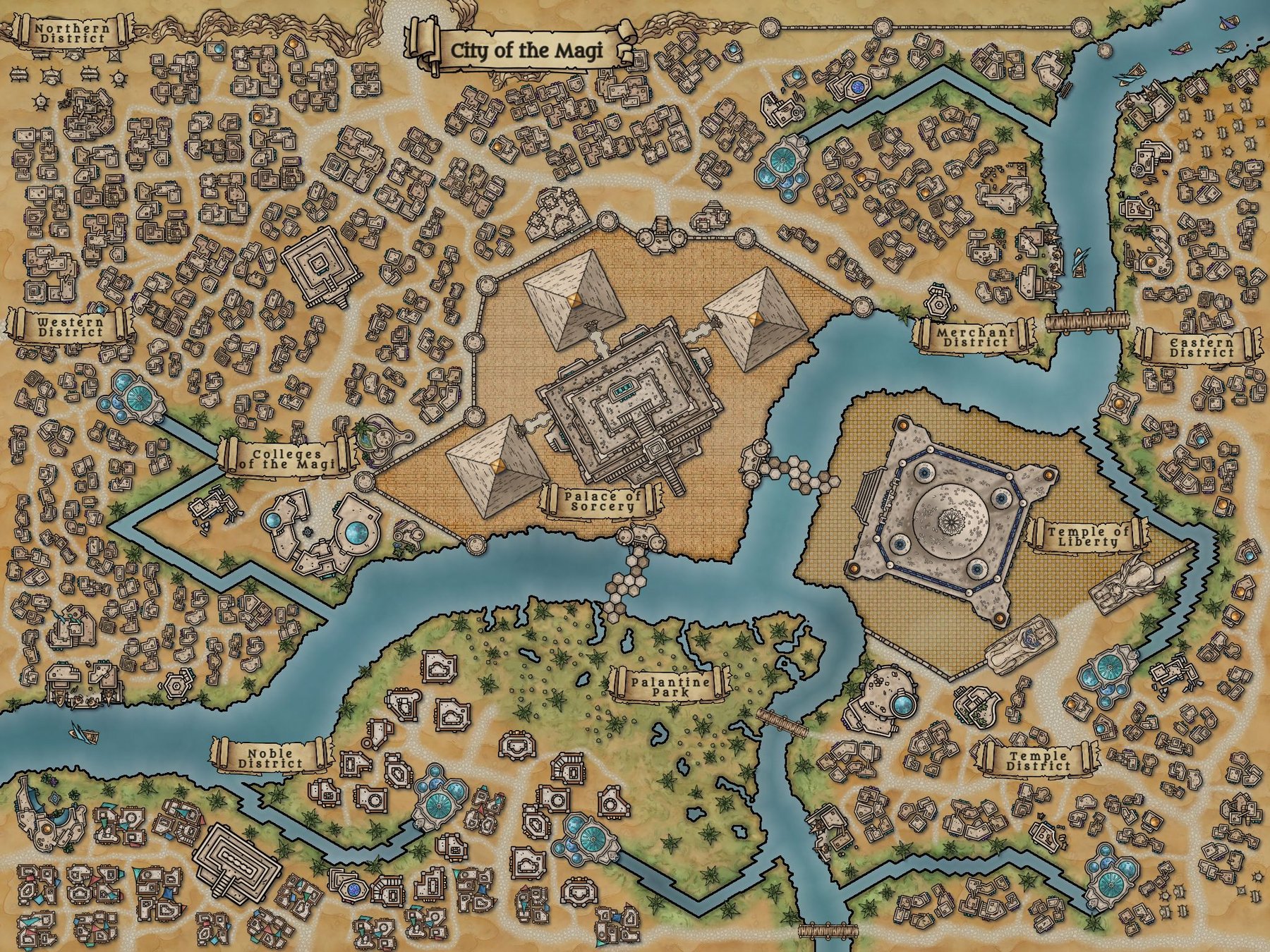 City of the Magi | Inkarnate - Create Fantasy Maps Online